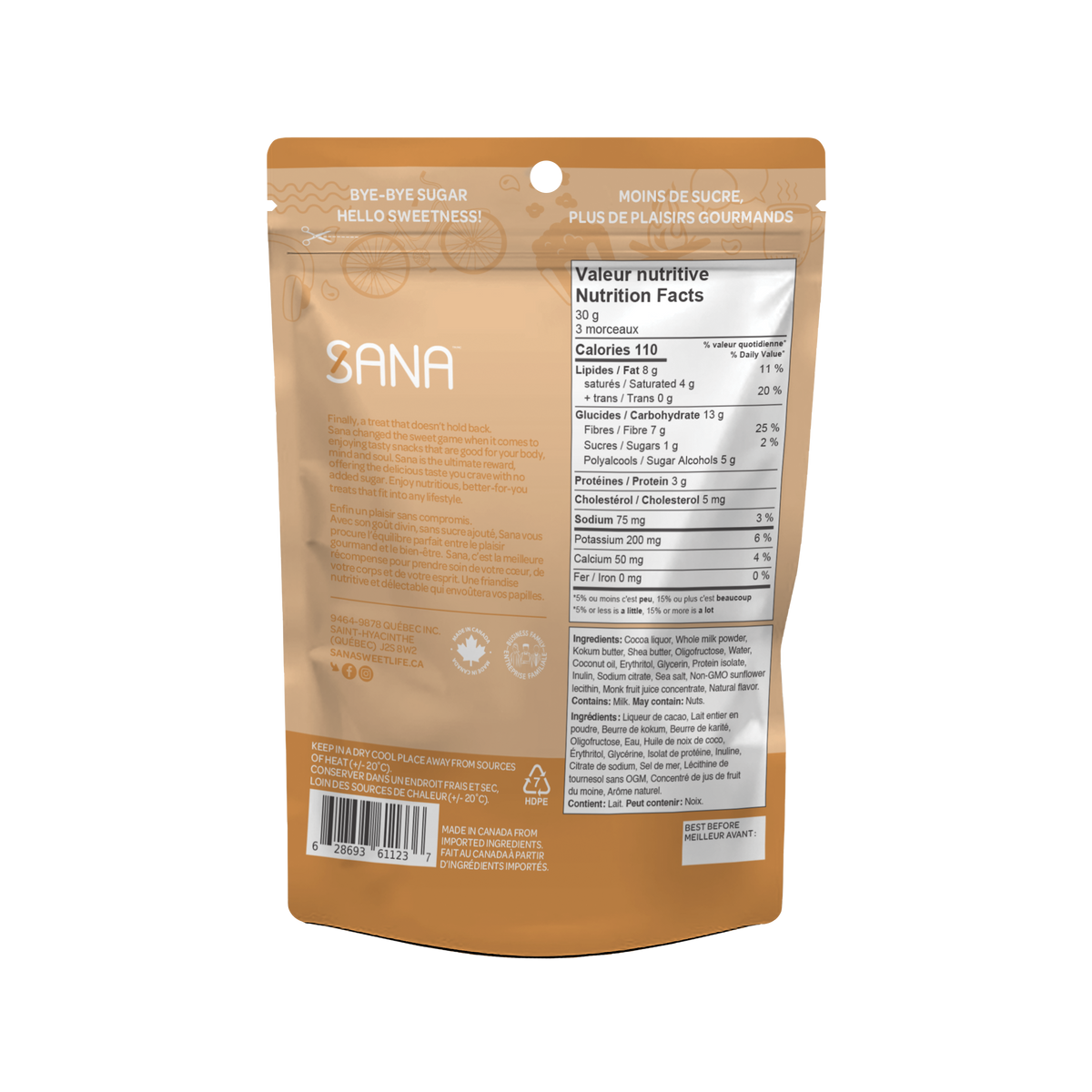 Bouchées chocolatées au lait - Caramel crémeux | Friandises sans sucre ...