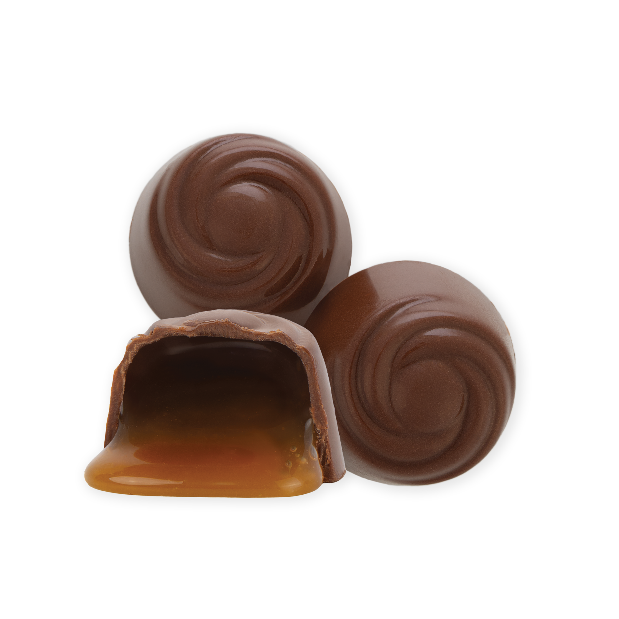 Bouchées chocolatées au lait - Caramel crémeux | Friandises sans sucre ...